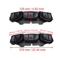 China Motorcycle Front Triple Bag Tool Bag Leather Bag Suitable for Harley Grand Glide Street Glide 96-13 for sale