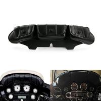 China Motorcycle Front Triple Bag Tool Bag Leather Bag Suitable for Harley Grand Glide Street Glide 96-13 for sale