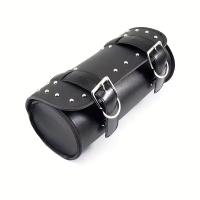 China Motorcycle Bag Front Rear Fork Tool Saddlebag for Sportster Dyna Softail Chopper Bobber Cruiser PU Leather Luggage Bags for sale