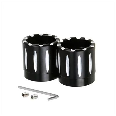 China Motorcycle CNC Edge Cut Front Axle Nut Cover Bolt Kit For Honda Suzuki Kawasaki Yamaha Harley Shadow VT 750 1100 Bobber for sale