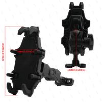 China Universal Motorcycle Phone Holder Shockproof 360 Rotating Waterproof  ABS Navigation Bracket Bike Phone Holder Accessory for sale