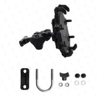 China Universal Motorcycle Phone Holder Shockproof 360 Rotating Waterproof  ABS Navigation Bracket Bike Phone Holder Accessory for sale