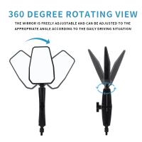 China Motorcycle Universal Foldable Rear View Mirror Adjustable Adventure Westwind Road Handlebar Side Mirrors Motorbike Accessories for sale