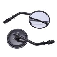 China Long Pole Rearview Mirror Motorcycle Universal Retrofit Retro Round Mirror Motorcycle Rearview Mirror for sale