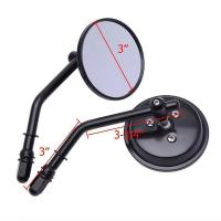 China Long Pole Rearview Mirror Motorcycle Universal Retrofit Retro Round Mirror Motorcycle Rearview Mirror for sale