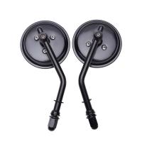 China Long Pole Rearview Mirror Motorcycle Universal Retrofit Retro Round Mirror Motorcycle Rearview Mirror for sale