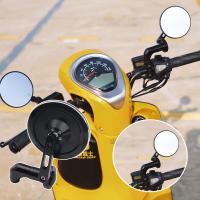 China Universal Motorcycle Parts Round Mirror Large White Mirror for Motorcycles Accessory for sale