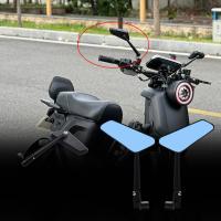 China High Quality  Motorcycle Rearview Mirror Blue Glass Mirror Square Universal Rearview Mirror for sale