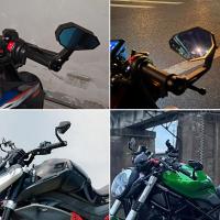 China Diamond Shaped Handle Mirror Suitable for 22mm Handle Width Motorcycle Rearview Mirror Motorcycle Universal Accessories for sale