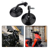 China Blue Large Circular Handle Mirror 22MM Motorcycle Rearview Mirror Motorcycle Universal Accessories Motorcycle Modification Parts for sale