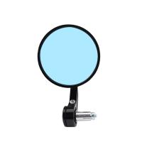 China Blue Large Circular Handle Mirror 22MM Motorcycle Rearview Mirror Motorcycle Universal Accessories Motorcycle Modification Parts for sale