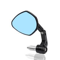 China Diamond Shaped Mirror Suitable for 22mm Handle Width Adjustable Motorcycle Rearview Mirror Motorcycle Universal Accessories for sale