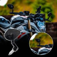 China Diamond Shaped Mirror Suitable for 22mm Handle Width Adjustable Motorcycle Rearview Mirror Motorcycle Universal Accessories for sale