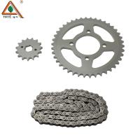 China YAYE CG125 CG150 CG200 Motorcycle Parts High Quality Steel  428-116L 38T 15T Motorcycle Chain and Sprocket Kits for sale