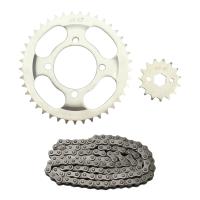 China YAYE Durable 420 428 428h Sprocket Chains CG125 BAJAJ100 CD110 AX100 GN125 BM150 Motorcycle Drive Sprocket Chain Kit Sets for sale