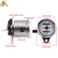 China DC 12V Universal Motorcycle Odometer Speedometer Tachometer Motorbike Refit Vintage Instrument Scooter Motor Retro Meter for sale