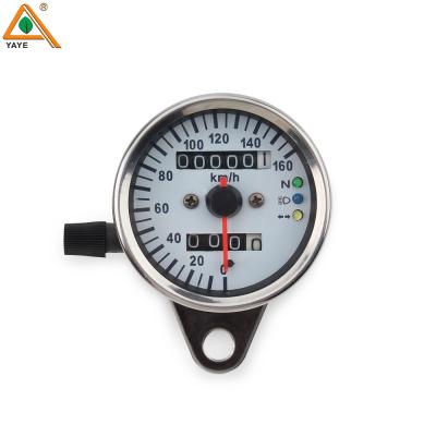China Motorcycle Speedometer Cafe Racer Modified Tachometer Fuel Gauge12V LED Indicator  Instrument for CG125 AX100 BAJAJ100GN125 for sale