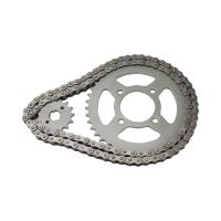 China Motorcycle Sprocket and Chain Kit for CG125 CG150 GN125 HJ125 CM125 WY125 BAJAJ CGL Repuestos Kits Sets for sale