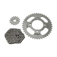 China Motorcycle Sprocket and Chain Kit for CG125 CG150 GN125 HJ125 CM125 WY125 BAJAJ CGL Repuestos Kits Sets for sale