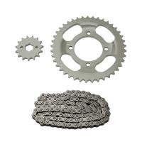 China Motorcycle Sprocket and Chain Kit for CG125 CG150 GN125 HJ125 CM125 WY125 BAJAJ CGL Repuestos Kits Sets for sale