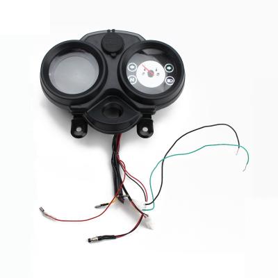 China TVS HX125 Specific Motorcycle Speedometer Tachometer New Spare Parts with LCD USB Compatibility Made of Plastic Condition Used for sale