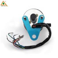China New Retro Modified 12v Three Light Two Mileage LED Digital Instrument Display Waterproof Motorcycle Speedometer for sale