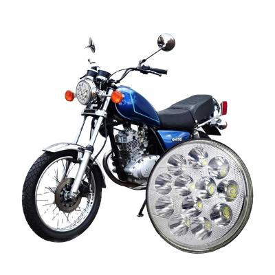 China YAYE Front Driving Light 5-3/4 5.75 Inch GN125 12 LED Accessory White High Low Beam Blue DRL Motorcycle Headlight for sale