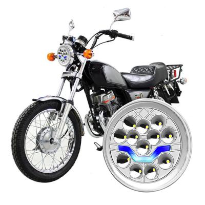 China YAYE 6 Inch CM125 Water Lamp Blue DRL LED Accessory Motorcycle Yellow White High Low Beam DRL Headlight with Optical Lens for sale