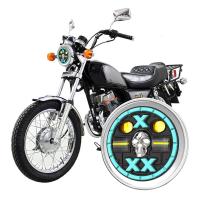 China YAYE 6 Inch CM125 Red Skull DRL LED Accessory Motorcycle High Low Beam DRL Headlight with Optical Lens for sale