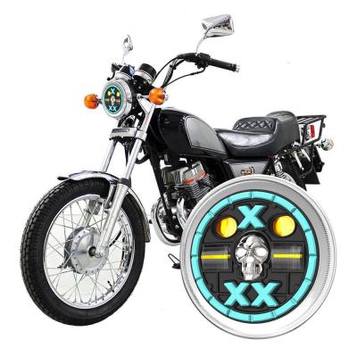 China YAYE 6 Inch CM125 Red Skull DRL LED Accessory Motorcycle High Low Beam DRL Headlight with Optical Lens for sale