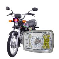 China YAYE Classic Product CD70 CG125 Built in Semi-assembly 18 Lamp Red Angel Eye DRL Motorcycle LED Accessory Headlight for sale