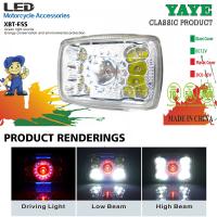 China YAYE Classic Product CD70 CG125 Built in Semi-assembly 18 Lamp Red Angel Eye DRL Motorcycle LED Accessory Headlight for sale