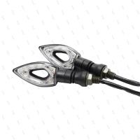 China Universal 12V L ED Light for Motorcycle Turn Signal Light Black/Red/Blue/Orange Color Moto Working Indicator Light for sale