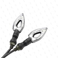 China Universal 12V L ED Light for Motorcycle Turn Signal Light Black/Red/Blue/Orange Color Moto Working Indicator Light for sale