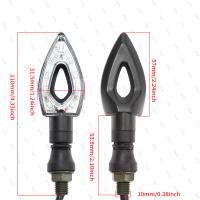China Universal 12V L ED Light for Motorcycle Turn Signal Light Black/Red/Blue/Orange Color Moto Working Indicator Light for sale