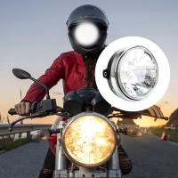 China Motorbike Modification Parts Headlamp LED Indicator Light Round Modified Headlamp Waterproof Plastic for CB400/900 CB750 for sale