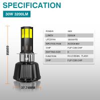 China YAYE New Arrival 6 Light Built-in Drive Hi/Lo Beam Flash Motorcycle LED Headlight for sale