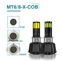 China YAYE New Arrival 6 Light Built-in Drive Hi/Lo Beam Flash Motorcycle LED Headlight for sale