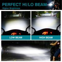 China YAYE New Arrival 6 Light Built-in Drive Hi/Lo Beam Flash Motorcycle LED Headlight for sale