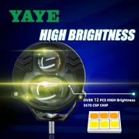 China YAYE Exploradoras Para Moto Laser Projector Lens Motorcycle Fog Light Differential Projector Amarillo Blanco Luz De Carretera for sale