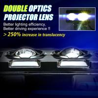 China YAYE Exploradoras Para Moto Luces Mini Spot Light Led Lente De Doble Proyector Amarillo Blanco 20W 2000LM for sale