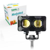 China YAYE Exploradoras Para Moto Luces Mini Spot Light Led Lente De Doble Proyector Amarillo Blanco 20W 2000LM for sale