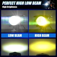 China YAYE Exploradoras Para Moto Luces Led Mini Spot Light 16W 1600LM Amarillo Blanco AC DC 8V 80V for sale