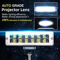 China YAYE Vehicle LED Work Light Bar Car Motorcycle Offroad Truck UTV ATV Projector Lens 100V 20W Universal White Red Blue Pink 6500k for sale