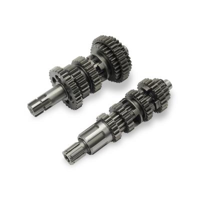 China 125 150cc Motorcycle Engine Parts Main Counter Shaft Tooth Gears Assembly for CG125 CG150 Main and Auxiliary Counter Shaft for sale