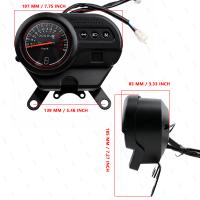 China Black Motorcycle Dashboard Speedometer Instrument Gauge Cluster for Italika FT125 FT150 Grafito DT15 for sale