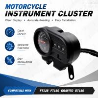 China Black Motorcycle Dashboard Speedometer Instrument Gauge Cluster for Italika FT125 FT150 Grafito DT15 for sale