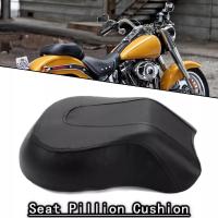China Black Leather Motorcycle Rear Seat Passenger Seat Compatible With Harley-Davidson Softail Fat Boy Night Train Springer 2006-2017 for sale