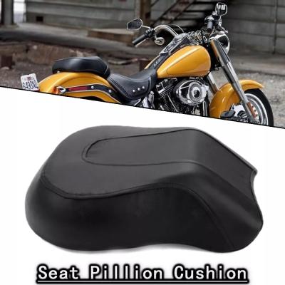 China Black Leather Motorcycle Rear Seat Passenger Seat Compatible With Harley-Davidson Softail Fat Boy Night Train Springer 2006-2017 for sale