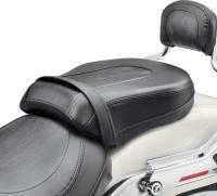 China Black Leather Motorcycle Rear Seat Passenger Seat Compatible With Harley-Davidson Softail Fat Boy Night Train Springer 2006-2017 for sale